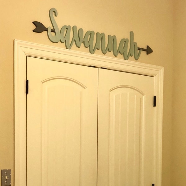 Kids Name Cut-out Sign With Arrow - Etsy