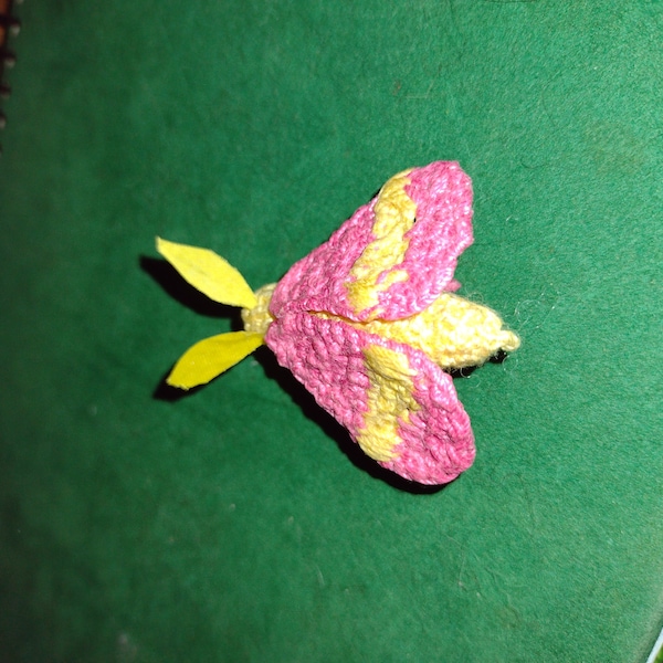 Rosy Maple Moth Crochet Pattern - Etsy