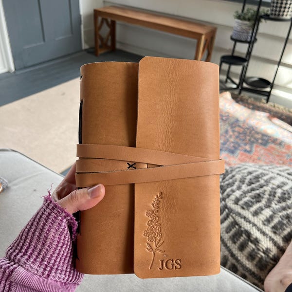 Personalized Leather Music Journal | Musicians Stave Notebook / Song ...