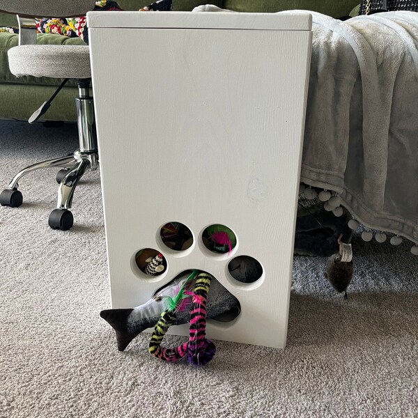 Cat Toy Storage Play Center - Etsy