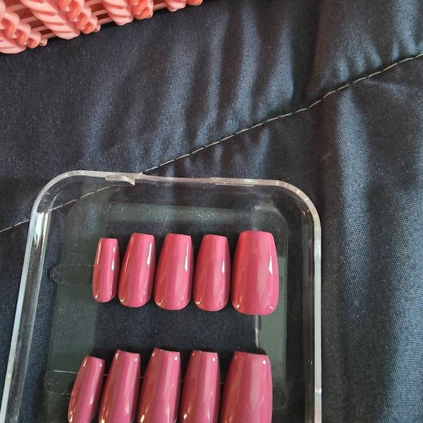 Marry Me /reusable Nails /essential Nails / Plain Nails / Daily Wear ...