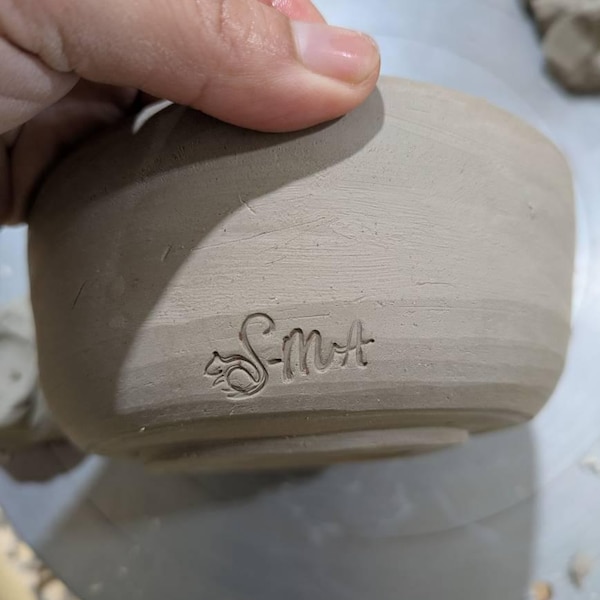 Custom Pottery Stamp, Pottery Signature Stamp, Personalized Clay Stamp ...