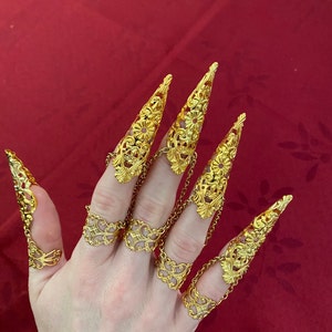 Full Hand Armor alik Gothic Finger Claws Dark Nail Dark Jewelry ...