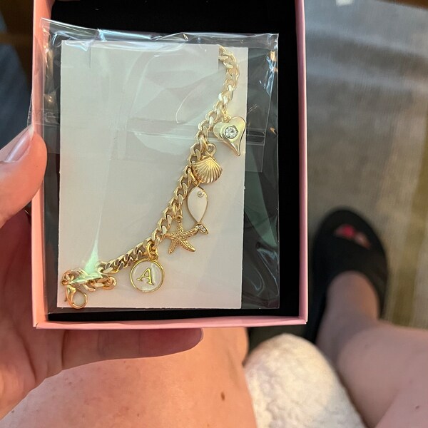 Custom Charm Bracelet, Personalized Charm Bracelet for Women Girl ...