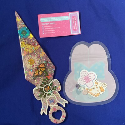 Kawaii Cute Sakura Flower Butterfly Kunai Knife Decor - Etsy