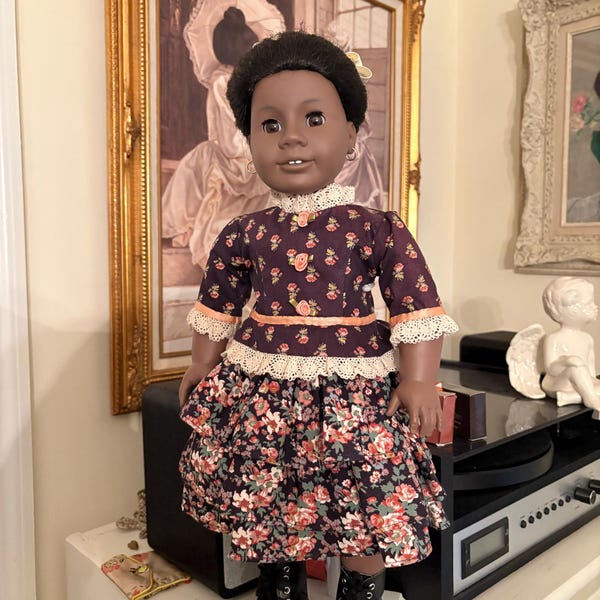 Retro Depression Era 1930's-1940's Pleated Doll Dress Handmade to Fit ...
