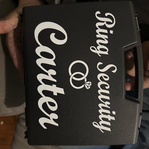 Ring Security Box With FREE Sunglasses, Ring Holder Inside, Ring Bearer ...