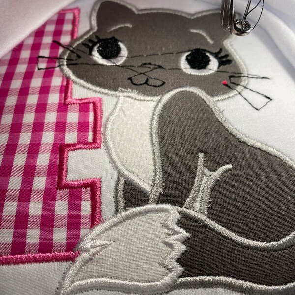 Kitty Applique, Cat Design, Kitty Cat Embroidery, Cute Kitty Applique ...