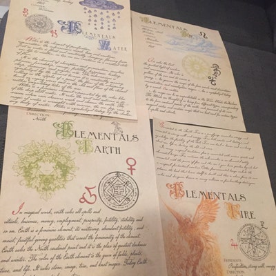 The Cackling Cauldron BOS Left Handed Magic Set of 4 - Etsy