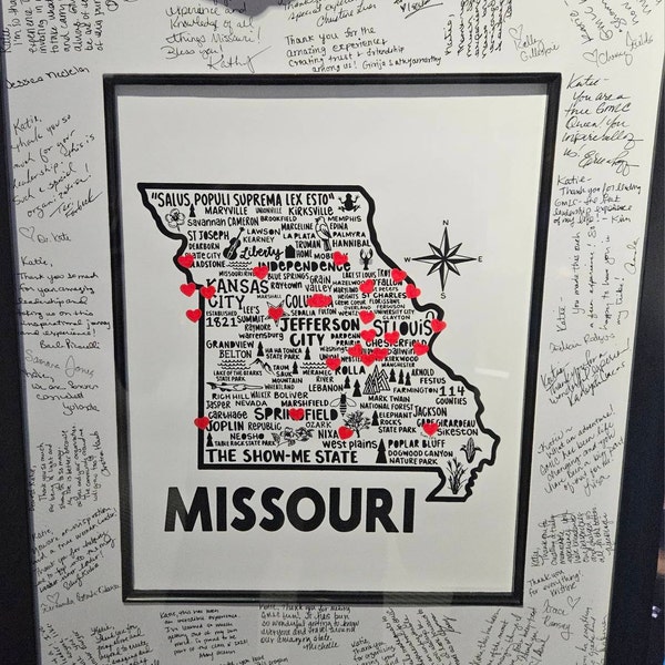 Missouri Poster | Minimalist State Map | State Poster | Wall Art | Home ...