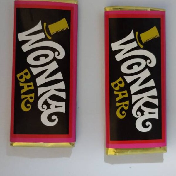 Wonka Bar With Golden Ticket Milk Chocolate - Etsy