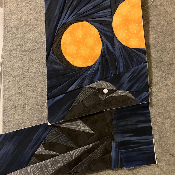FPP - Crows and Moon Phases Quilt Block - Foundation Paper Piece - Etsy