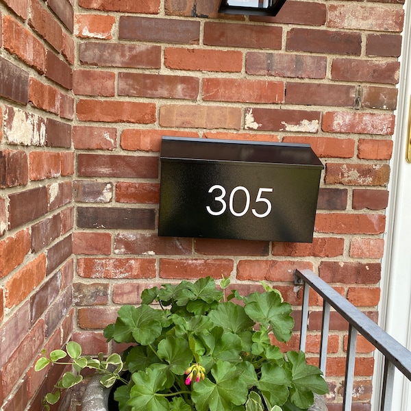 Modern Mailbox Numbers Address - Reflective Mailbox Street Address and ...