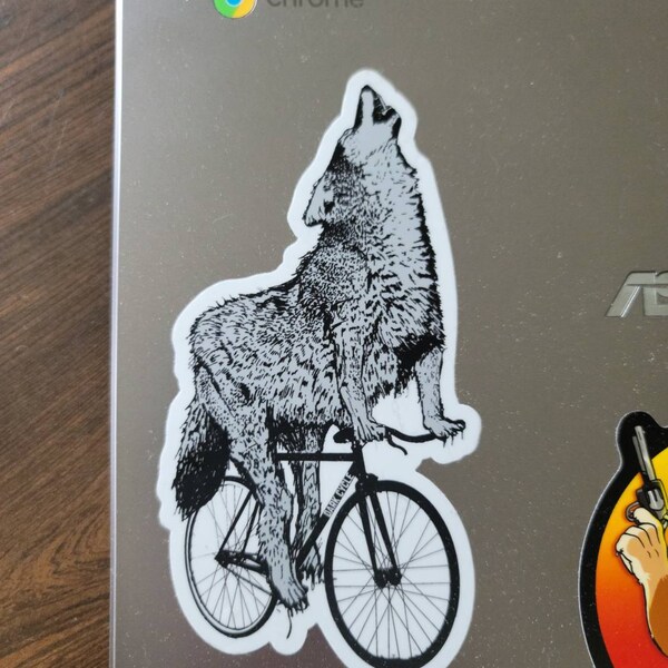 Wolf Sticker - Wolf Vinyl Vinyl Sticker for Laptops, Cars, Water ...