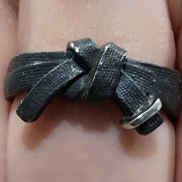 Personalized Martial Art Belt Ring, Bjj Gift, 18K Gold Rank Stripes ...