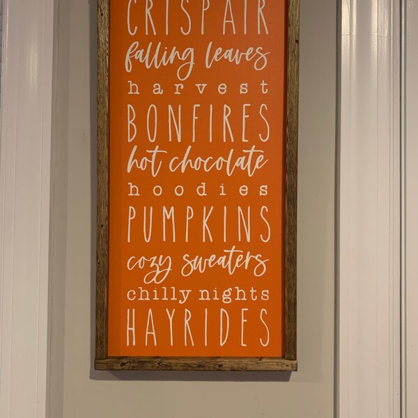 Fall Sign, Pumpkins Sign, Fall Decor, Fall Favorites Sign, Harvest ...
