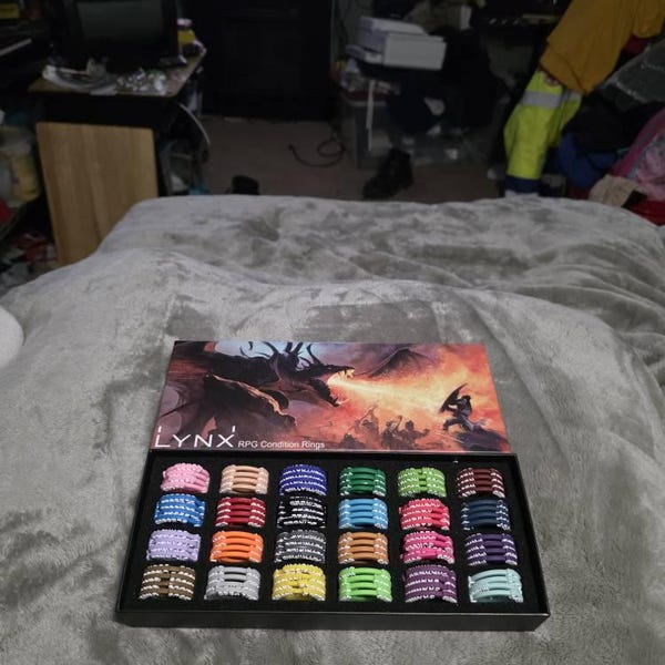 DND Miniatures Condition Rings With Box - 96 Markers to Track 24 ...