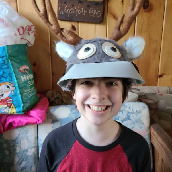 Cartoon Reindeer Costume Hat - Sven Inspired Costume Cap - Reindeer ...