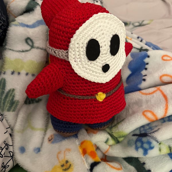 Shy Guy Mario Video Game Amigurumi Crochet Pattern | Amigurumi Crochet ...