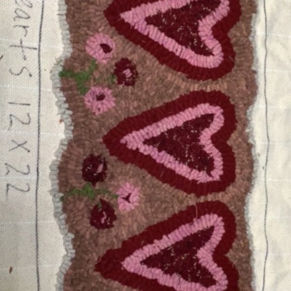 Rug Hooking PATTERN, Stars and Log Cabins Runner, Geometric Design, 12 ...