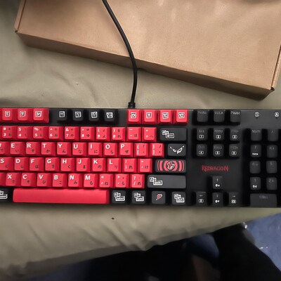 Cute Blue & White Ocean PBT XDA Keycaps Set for Mechanical Keyboard ...