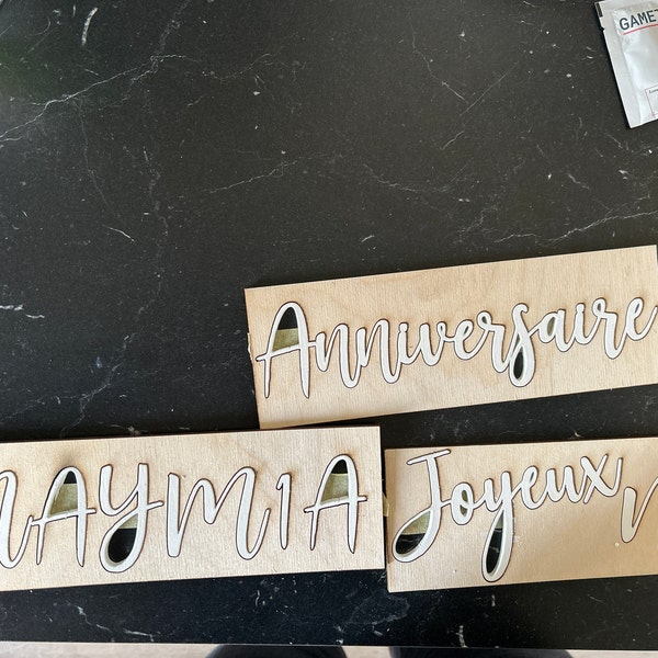 Birthday Backdrop Name Sign, Name Sign for First Birthday Party, Wood ...