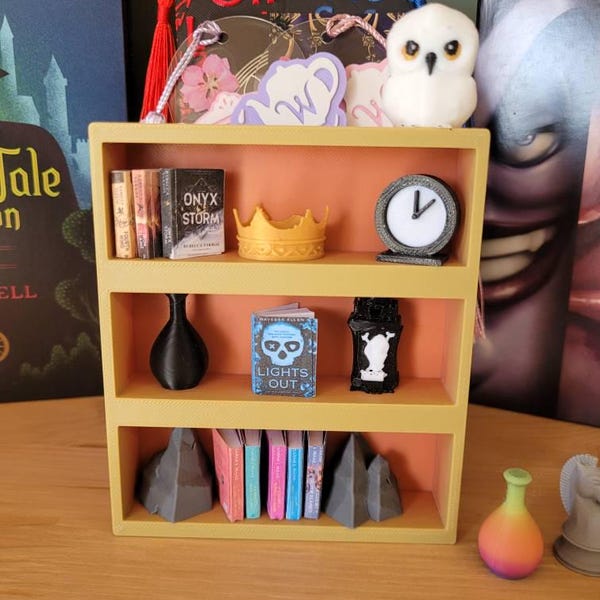 ASSEMBLED Book Nook| Acotar Inspired| Fantasy Books| Silver Flames| Bat ...