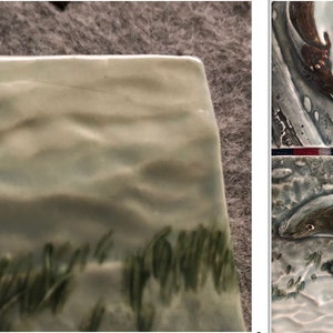 Otters, Happily Ever After, River Otter Couple, 4x8 Inch Ceramic Art ...