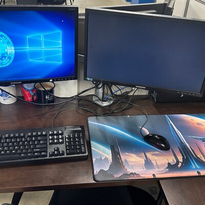 Underwater Desk Mat Mouse Pad Atlantis, Ancient, Futuristic, Home ...