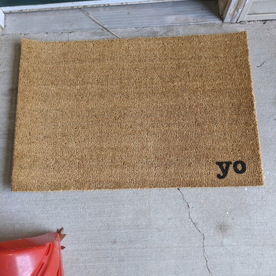 Yo Doormat, Yo Door Mat, Yo Welcome Mat, Yo Mat, Funny Doormat, Yo Rug ...