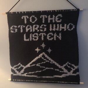 To the Stars Who Listen, ACOTAR Corner to Corner Crochet Pattern, C2C ...
