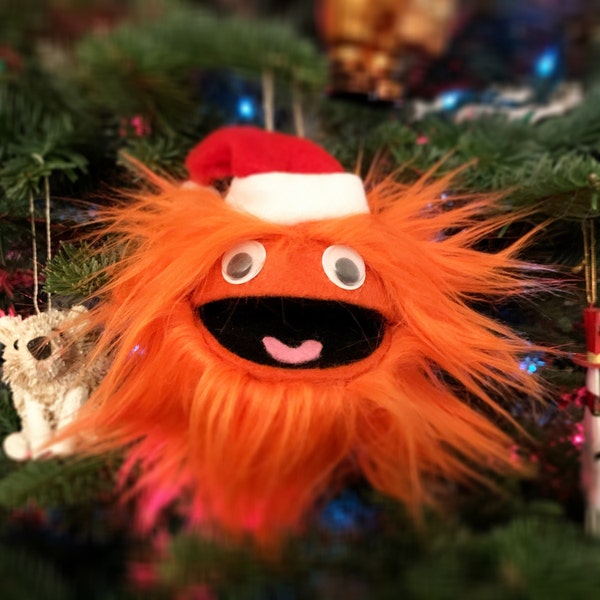 Gritty Ornament - 3D Felt, Handmade - Etsy