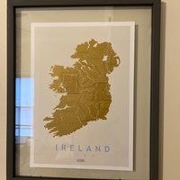 Gaeilge Cork City Map Druck 6, Cork Map Poster, Cork Map Print, Cork ...