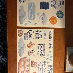 Bible Journaling Printable Stickers Gods Creation Stickers in the ...