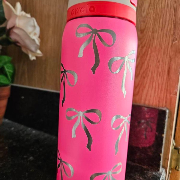Engraved Owala 24 Oz Bottle | Birds & Flowers Design | Personalized Eco ...