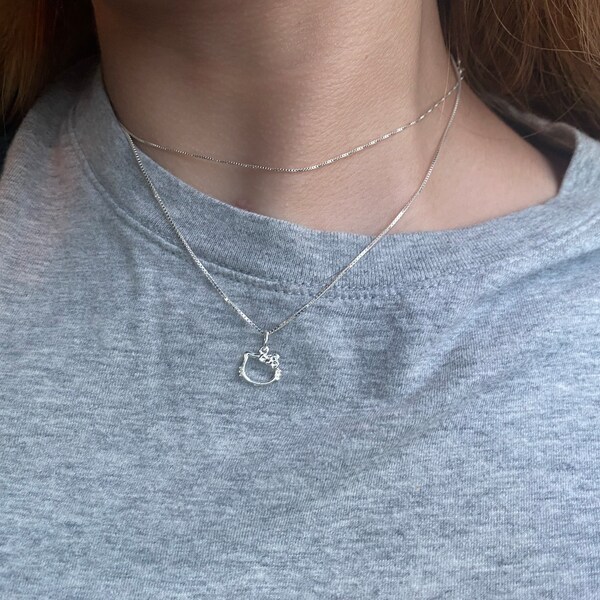 Vintage 925 Sterling Silver Hello Kitty Charm With Close Jump Ring ...