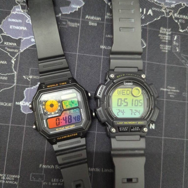 Casio AE-1200 Gradient Filter Screen - Etsy