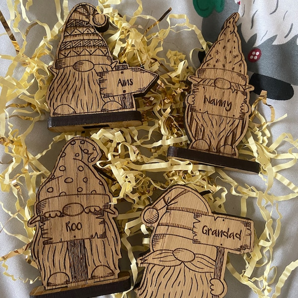Christmas Personalised Gonk Decorations Place Names - Etsy