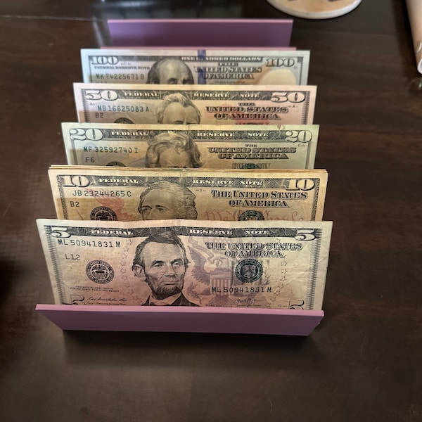 Cash Tray for Cash Envelope System Monthly Budget System 7 Slot Tray - Etsy