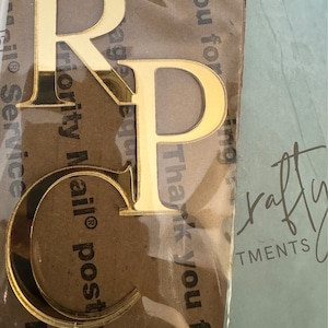 Wedding Initial Fancy Cake Charm Engagement Custom Personalized Acrylic ...