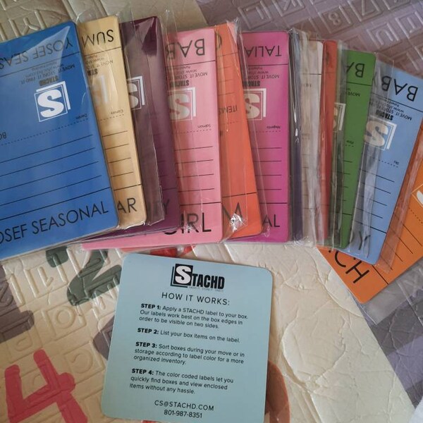 Blank Moving Box Labels, Moving Box Stickers, Relocation Stickers ...