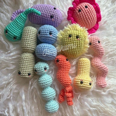 Bacteria Babies 12 Crochet Patterns PATTERN ONLY PDF Download Amigurumi ...