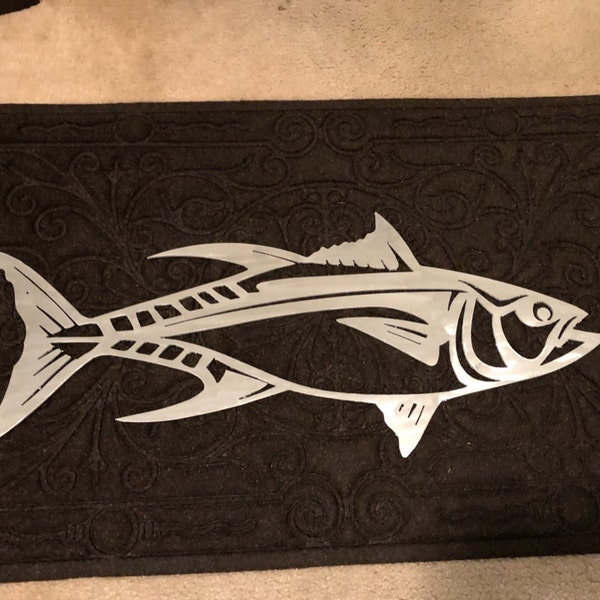 CNC Custom Plasma Cut Tuna Fish Wall Art,metal Wall Hanging,gift for ...