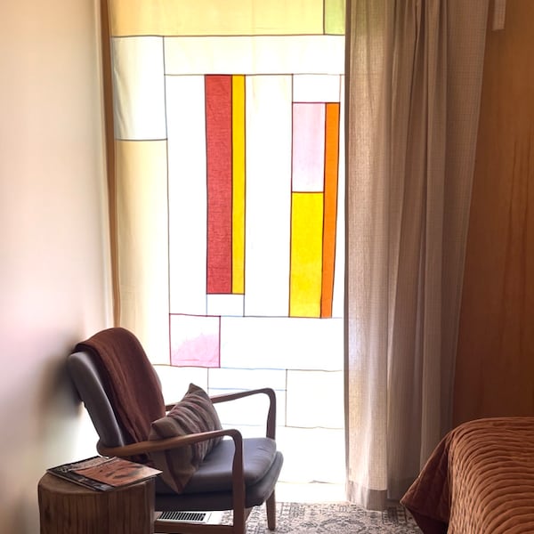 Sunset Stained Glass-inspired Pojagi Window Shade (custom Sizing) - Etsy