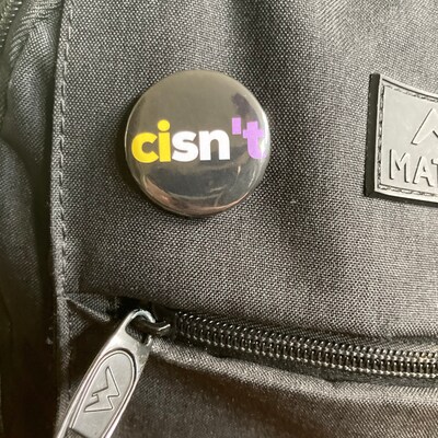 Aroace Pin Button, Abstract Aro Ace Art Gift, Discreet Aromantic ...