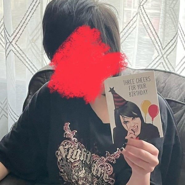 Three Cheers for Your Birthday Emo Greeting Card Parody Fan Art ...