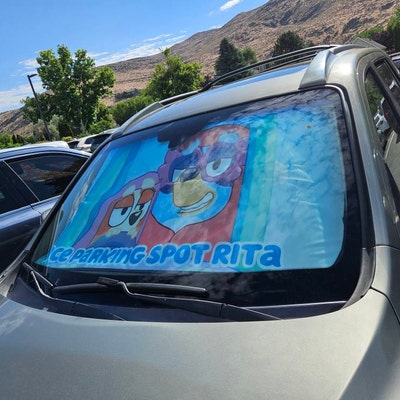Bluey Auto Sunshade Car, Cartoon Car Sunshade, Bluey Car Sunshade ...