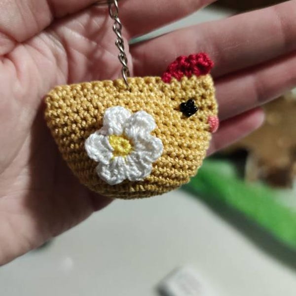 Rainbow Daisy Charm Crochet Pattern, Crochet Rear View Mirror Car ...