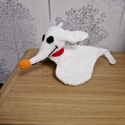 Crochet PATTERN Zero the Ghost Dog Plush Inspired by the Movie ...