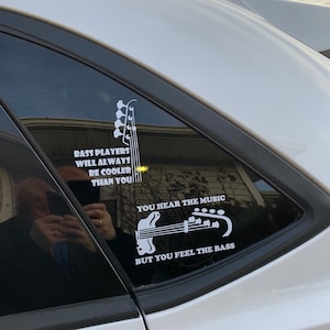 Bass Player Decal, Bass Player Sticker, Bass Guitar Decal, Bass Guitar ...
